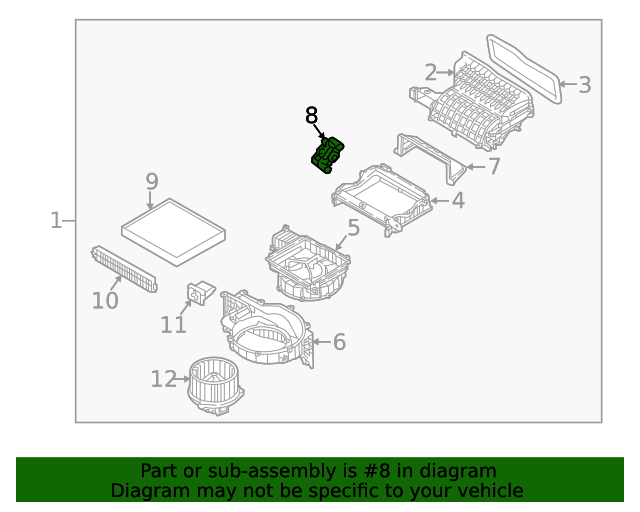 97162-1JAA0 - HVAC Blend Door Actuator 2010-2024 Hyundai | AutoNation Parts