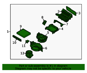 Genuine Blower Assembly for 2018-2021 Hyundai Kona | Part# 97207-J9030 ...