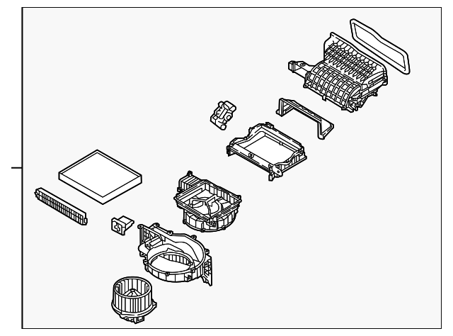 Genuine Blower Assembly for 2018-2021 Hyundai Kona | Part# 97207-J9030 ...