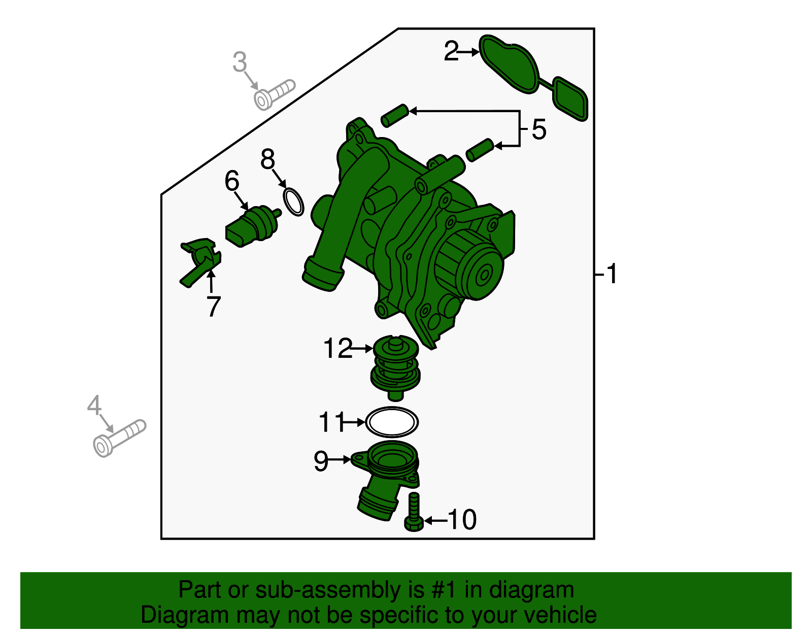 06J-121-026-BH - Water Pump Assembly - 2009-2016 Volkswagen | VW OEM ...