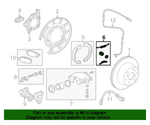 2014-2020 GM Rear Parking Brake Hold Down Spring Kit with Springs and ...