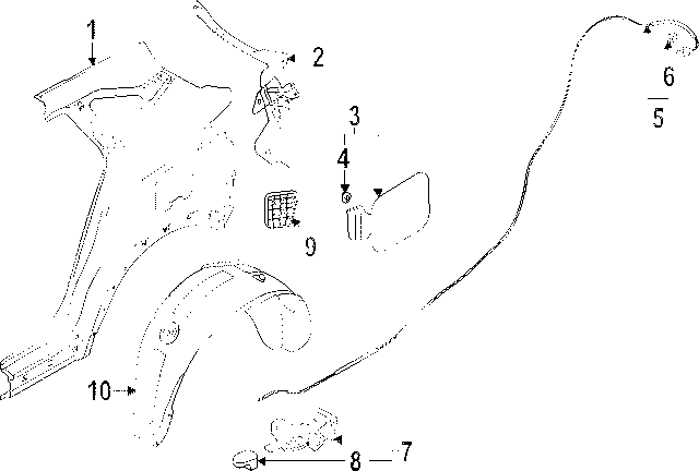 2021 Kia Seltos Tail Lamp Pocket 71550-Q5000 | TascaParts.com