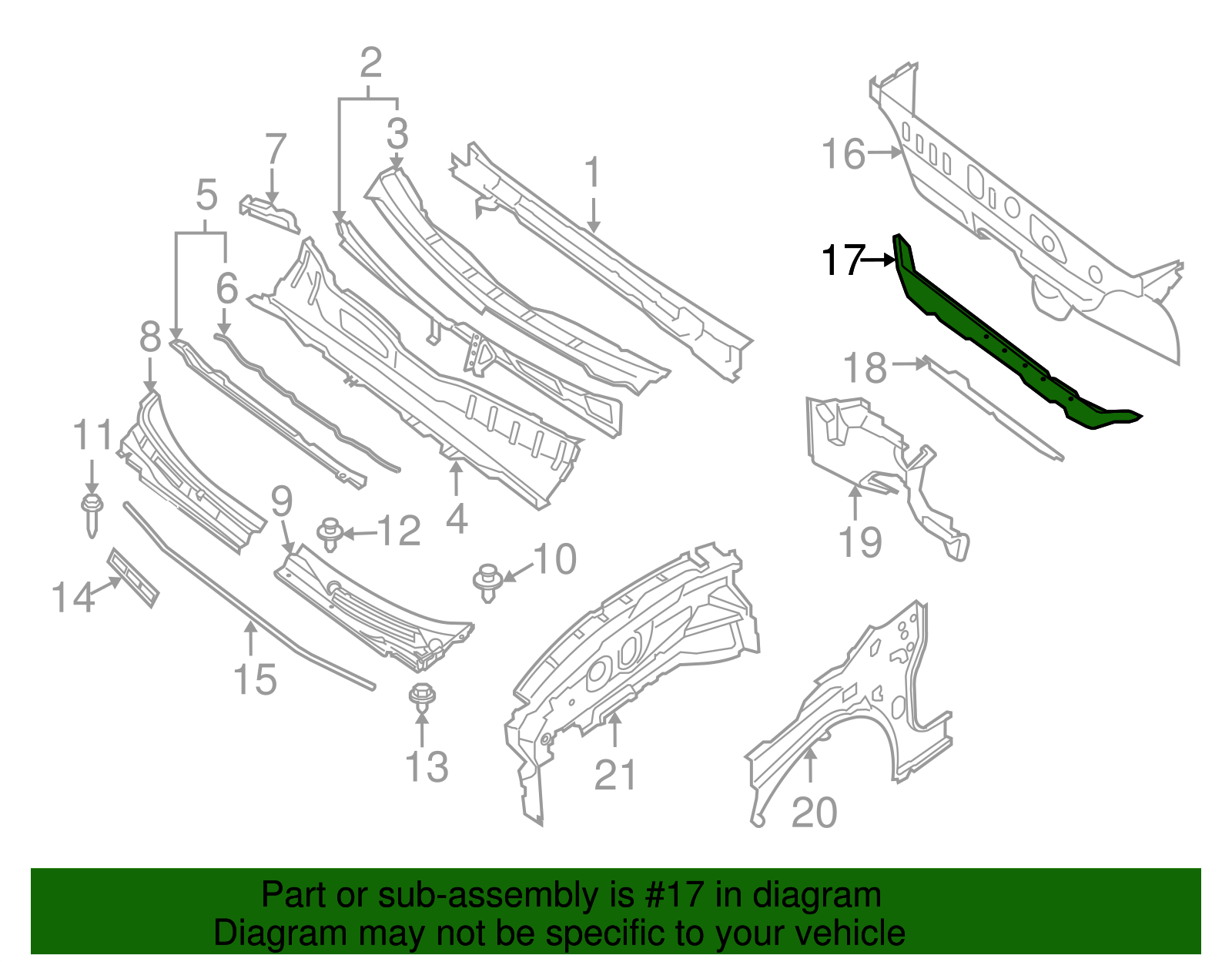2007-2012 Nissan Sentra Lower Cross-Member 67402-ET030 | Nissan Parts ...