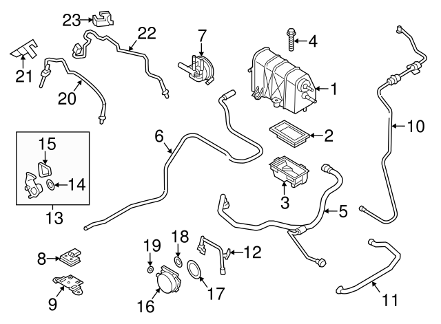 Genuine Porsche Engine Crankcase Vent Valve for 2009-2019 Porsche | OEM ...