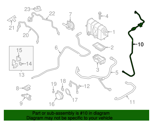 2013-2016 Porsche Vapor Canister Purge Solenoid 9A1-110-093-21 ...