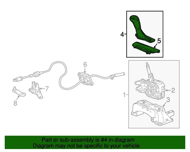 84628946 - Jet Black Automatic Transmission Shift Lever Knob 2016-2018 ...
