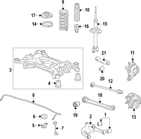 Rear Suspension for 2022 Genesis GV80 | QuirkParts