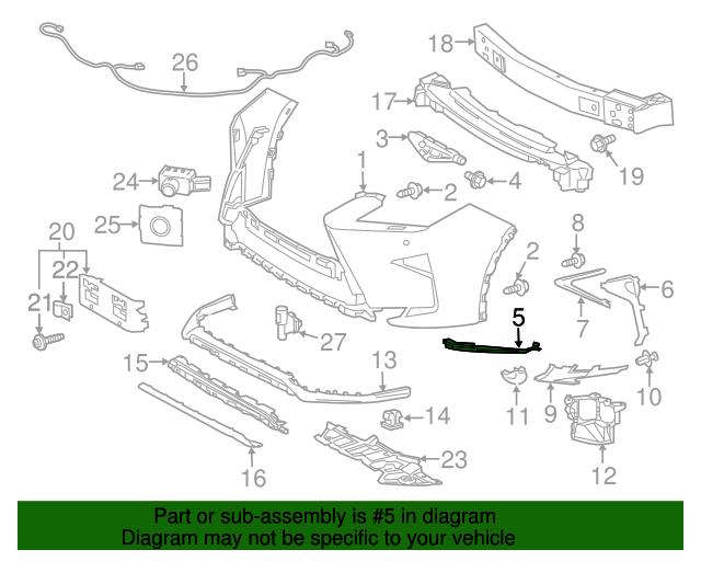 52115-0E080 - Lower Support 2016-2019 Lexus | Longo Lexus Parts