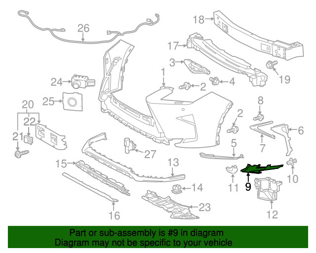 53285-0E020 - Side Cover 2016-2019 Lexus | Longo Lexus Parts