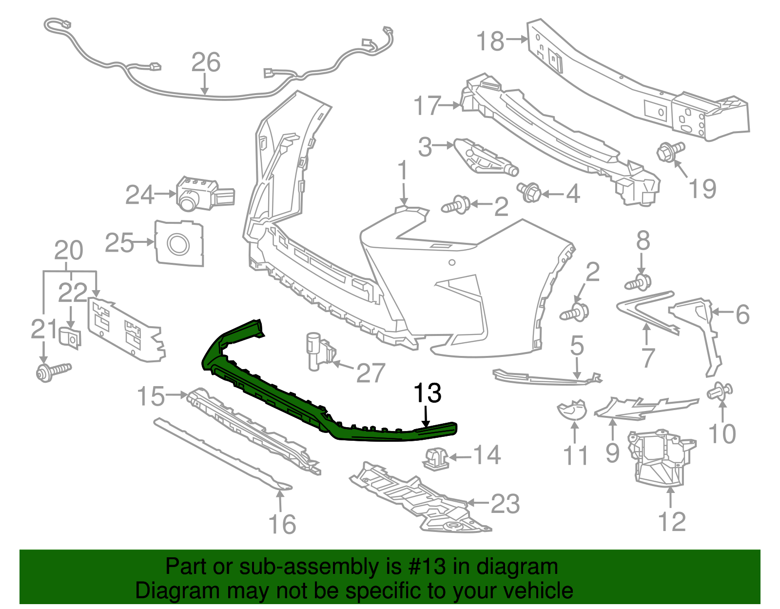 52112-0E010 - Spoiler 2016-2019 Lexus | AutoNation Parts