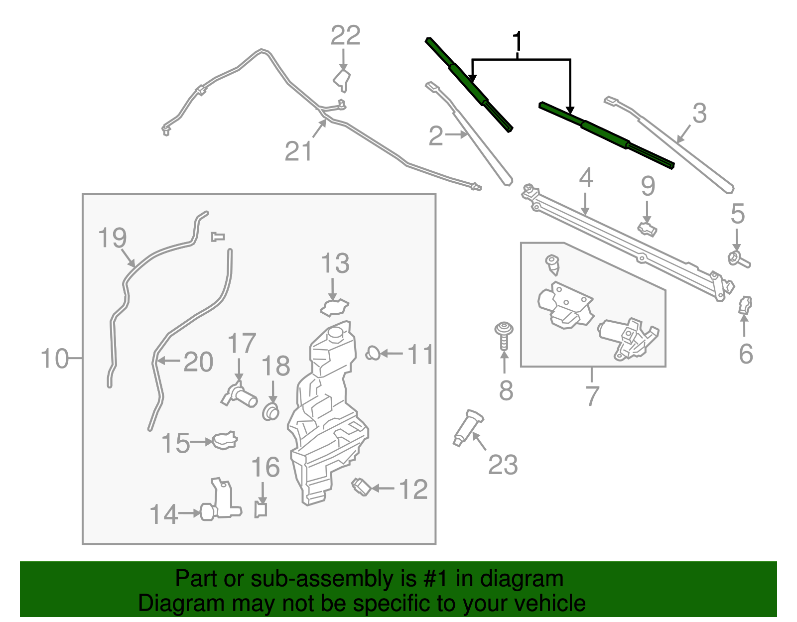 Genuine OEM Ford Part - Wiper Blade ML3Z-17528-A | Genuine OEM Ford ...