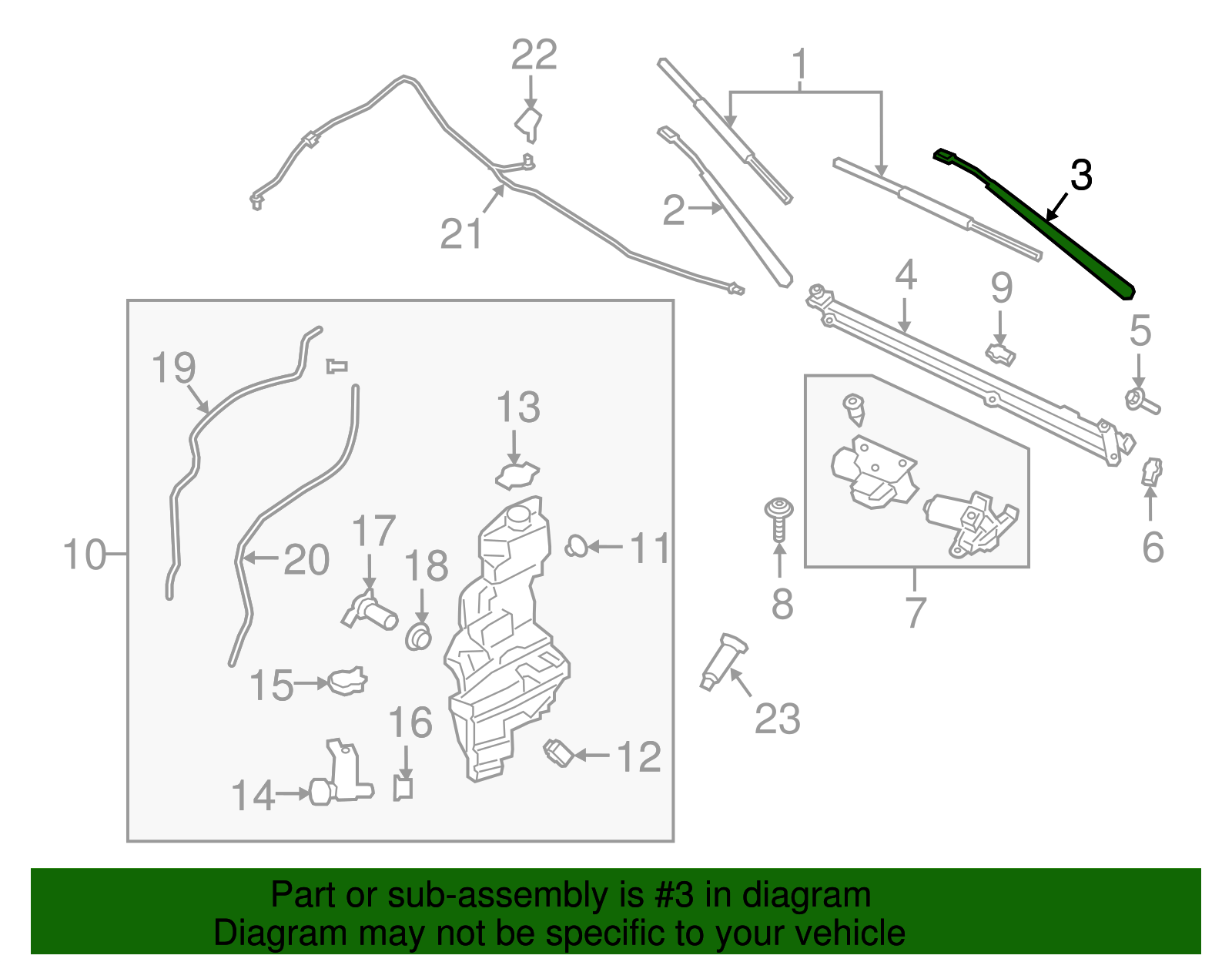 FL3Z-17527-A - Wiper Arm 2015-2024 Ford | Ford Parts Direct