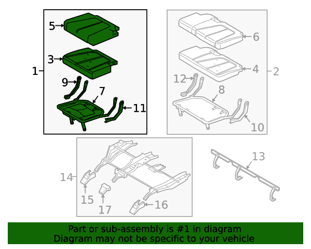 Hyundai - 89A20-S8530-UDE - Cushion Assembly - 2020-2024 Hyundai ...