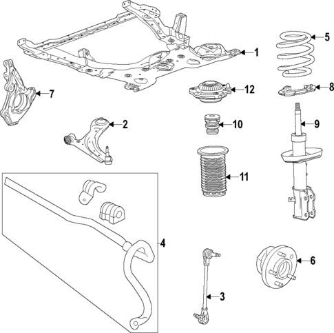 Front Suspension for 2024 Chevrolet Trax | GMPartsDirect.com