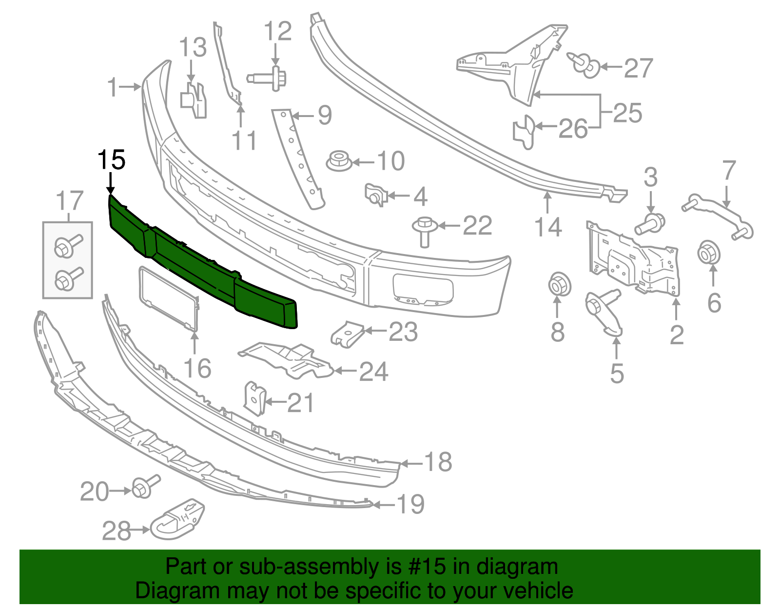 FL3Z-17E810-AA - Trim Panel 2015-2017 Ford F-150 | Online Ford Parts ...