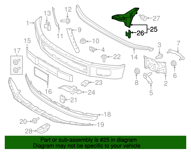 2015-2017 Ford F-150 Air Duct FL3Z-17F804-A | OEM Parts Online