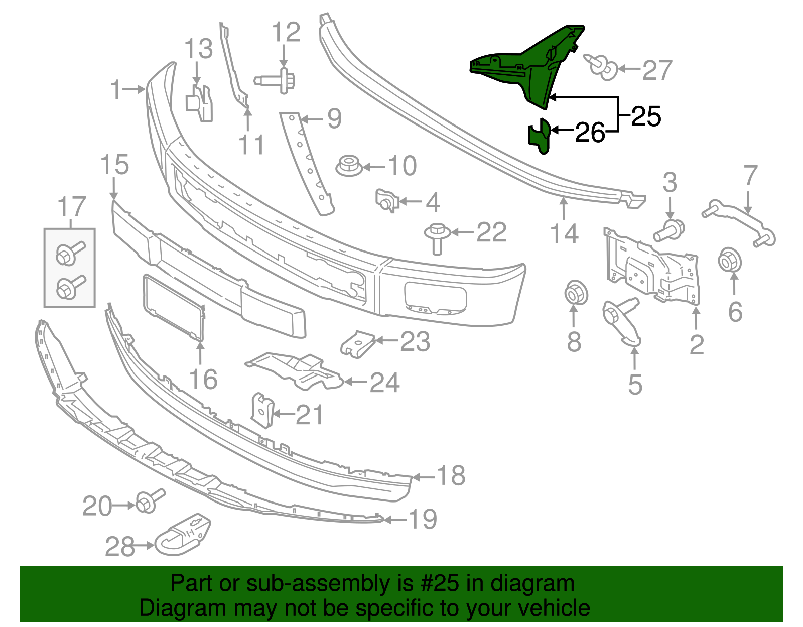 Genuine OEM Ford Part - Air Duct FL3Z-17F804-A | Genuine OEM Ford Parts ...