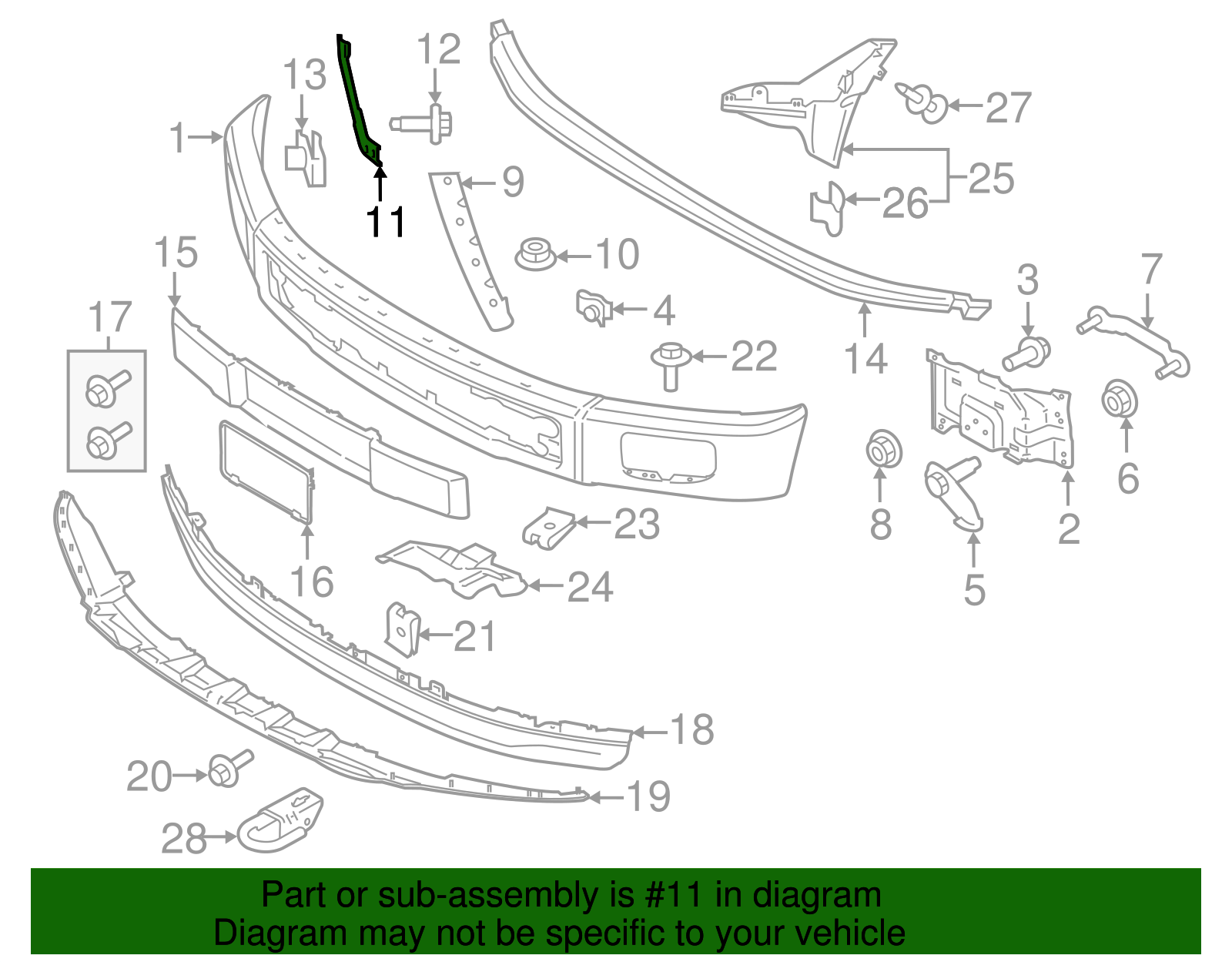 2015-2017 Ford F-150 Upper Bracket FL3Z-17755-A | Varsity Ford