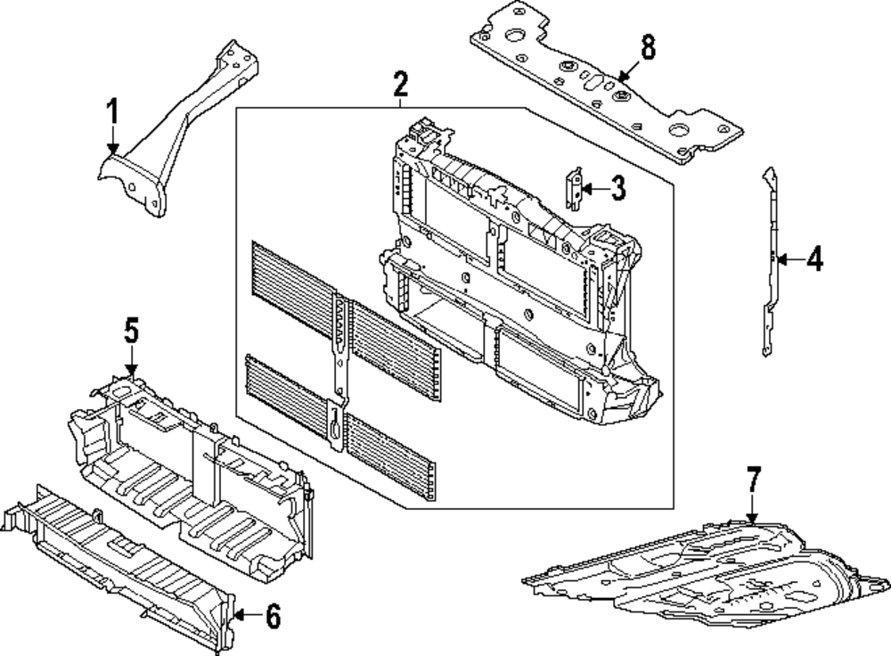R2TZ-8327-C - Lower Duct 2025 Lincoln Nautilus | Ford Parts Direct