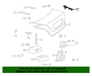 2000-2006 Mercedes-Benz Trunk Lid Pull Down Motor 215-750-00-60 ...
