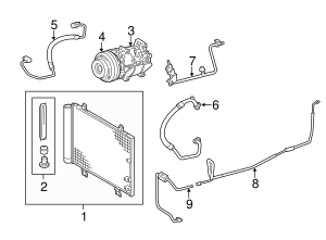 2016-2018 Lexus GS450h Condenser Assembly 88460-24140 | OEM Parts Online