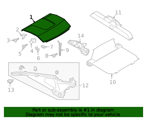 2018-2023 Porsche Panamera Package Tray 974-861-957-C-OS1 | Sunset ...