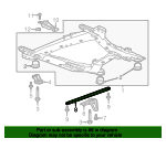 2017-2024 GM Engine Cradle Brace 84630472 GM | GMPartsDirect.com