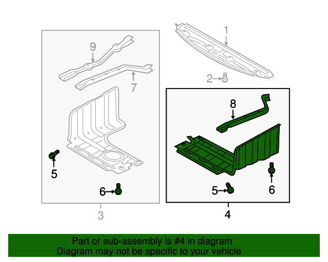 29130-2T000 - Splash Shield - 2011-2015 Hyundai Sonata | World OEM ...