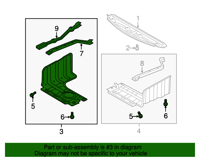 29120-2T000 - Radiator Support Splash Shield 2011-2015 Hyundai Sonata ...