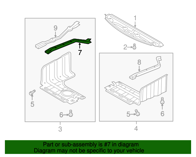 29123-2T000 - Radiator Support Splash Shield Bracket 2011-2015 Hyundai ...