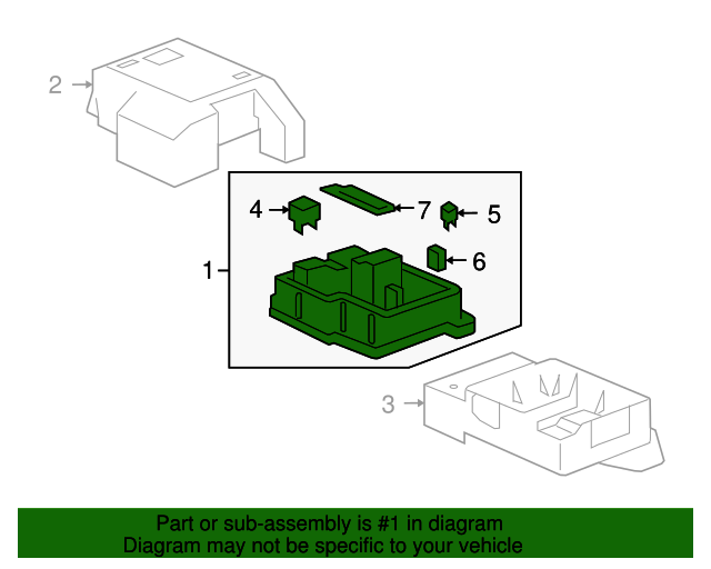 2010-2013 GM Engine Wiring Harness Junction Block 22798215 ...