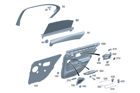 Rear Door Trim for 2024 Mercedes-Benz C300 | Mercedes-Benz Parts Store