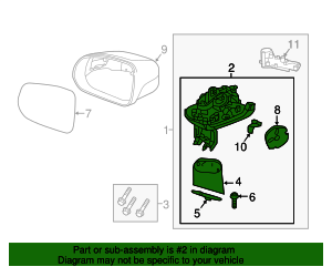 2016-2023 Volvo XC90 Mirror Housing 31395485 | TascaParts.com