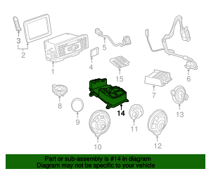 246-820-00-02 - Woofer - 2015-2020 Mercedes-Benz | BuyMercedesPartsNow
