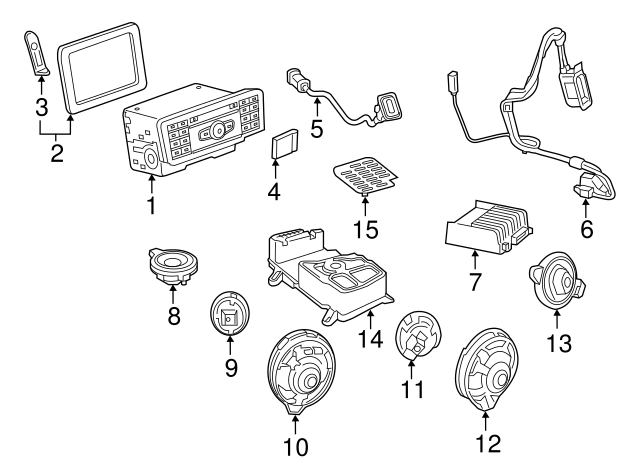 2015-2020 Mercedes-Benz Speaker 246-820-00-02 | AutoNationParts.com