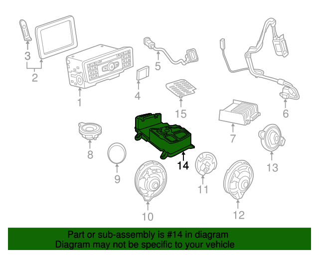 2015-2020 Mercedes-Benz Woofer 246-820-00-02 | MB OEM Parts