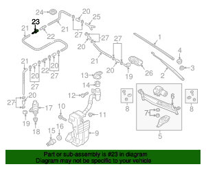2004-2024 Volkswagen Windshield Washer Hose Connector 1J0-955-875-P ...