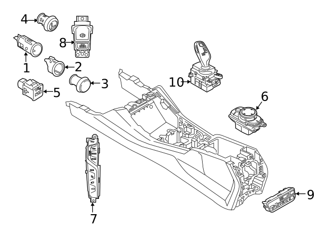 61316993933 - 2019-2021 BMW X4 Switch Assembly (61-31-6-993-933) | BMW ...