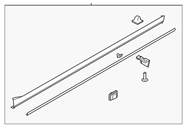 87751-R5000XX - Rocker Molding 2021-2023 Kia Sorento | Kia.Parts Store