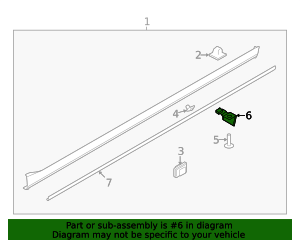 86862-R5000 - Rocker Molding Guard 2021-2023 Kia Sorento | Kia.Parts Store