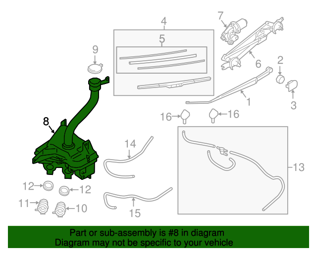 2015-2019 Subaru Outback OEM NEW 15-19 Subaru Outback Wagon Front ...