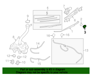2012-2021 Subaru Wiper Arm Cover 86538FG210 | Subaru Parts Store