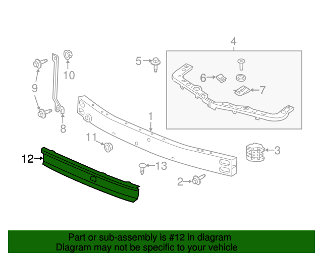 84766445 - Front Bumper Guard Panel 2018-2024 GM | Chevrolet Parts Direct