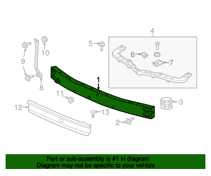 2018-2024 GM Impact Bar 84749869 GM | GMPartsDirect.com