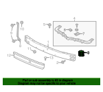 2018-2025 GM Front Bumper Fascia Impact Absorber 84108856 GM ...