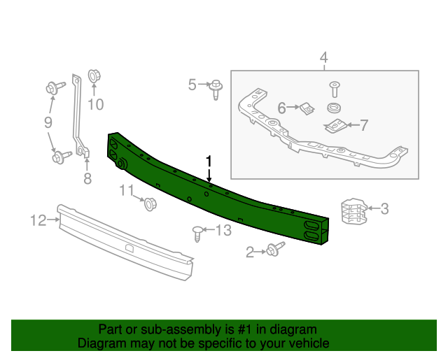 84749869 - Impact Bar 2018-2024 GM | Chevrolet Parts Direct