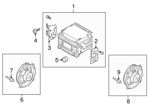 96301-2H000 - Front Dr Speaker Rivet 2010-2013 Kia Forte | Kia.Parts Store