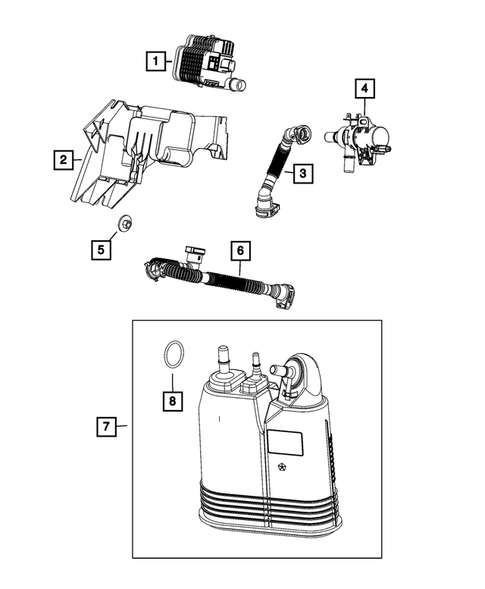 Vacuum Canister/Leak Detection Pump for 2023 Jeep Grand Cherokee ...