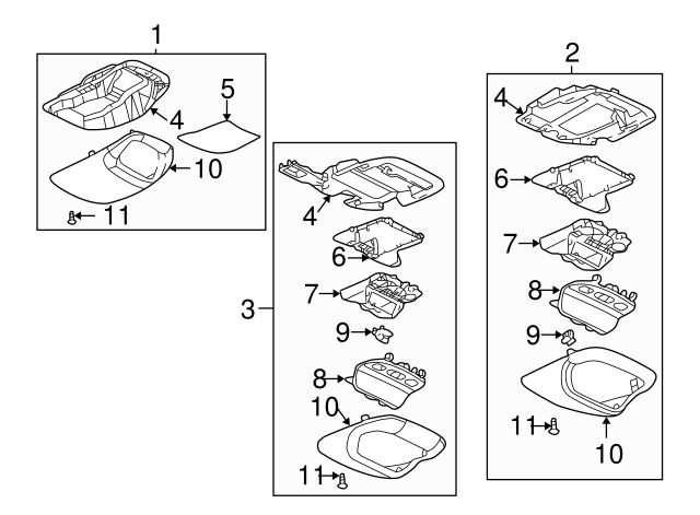2000-2005 Chevrolet Console Assembly 10447483 | OEM Parts Online