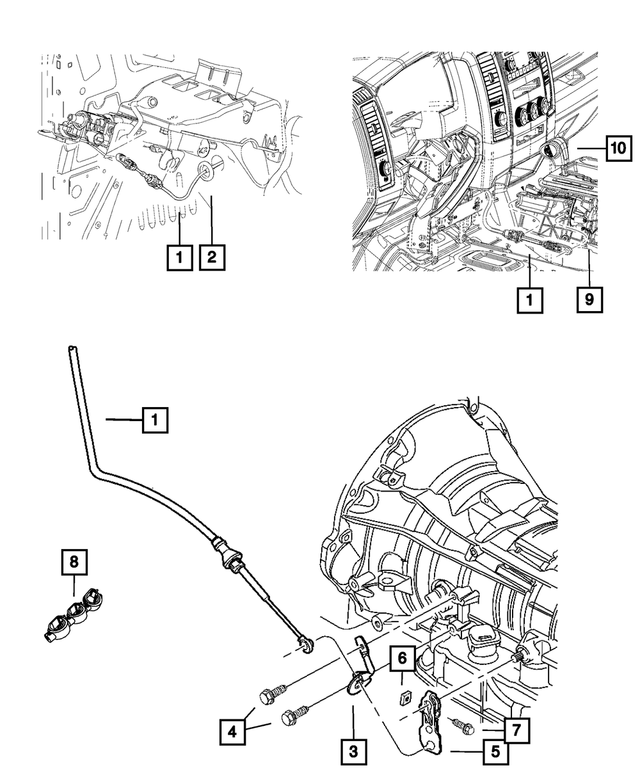 MOPAR TRANSMISSION SHIFTER - 5LP381X9AA - 5LP381X9AA | Mopar Online Parts
